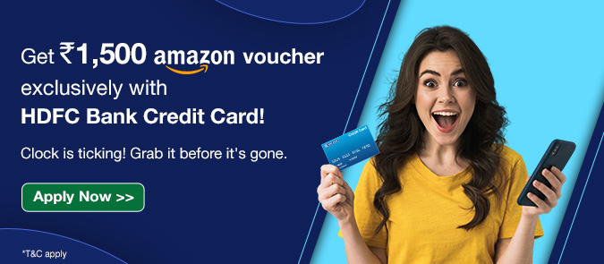 (INR 1500) Get Started With HDFC: Exclusive Amazon Vouchers For New Card
